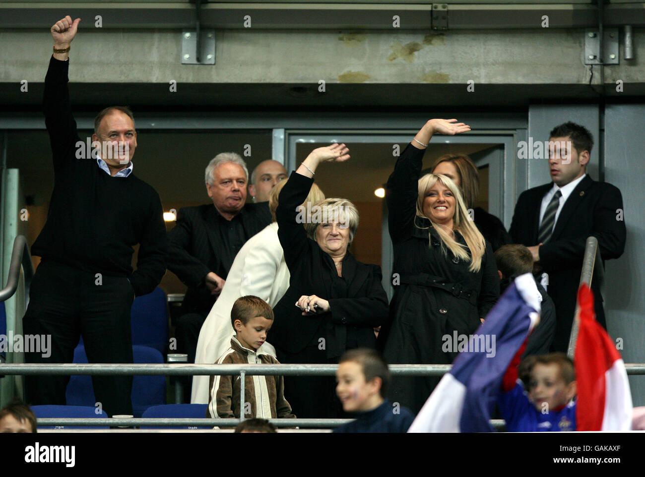 David Beckham's family including his father Ted, mother Sandra, sister ...