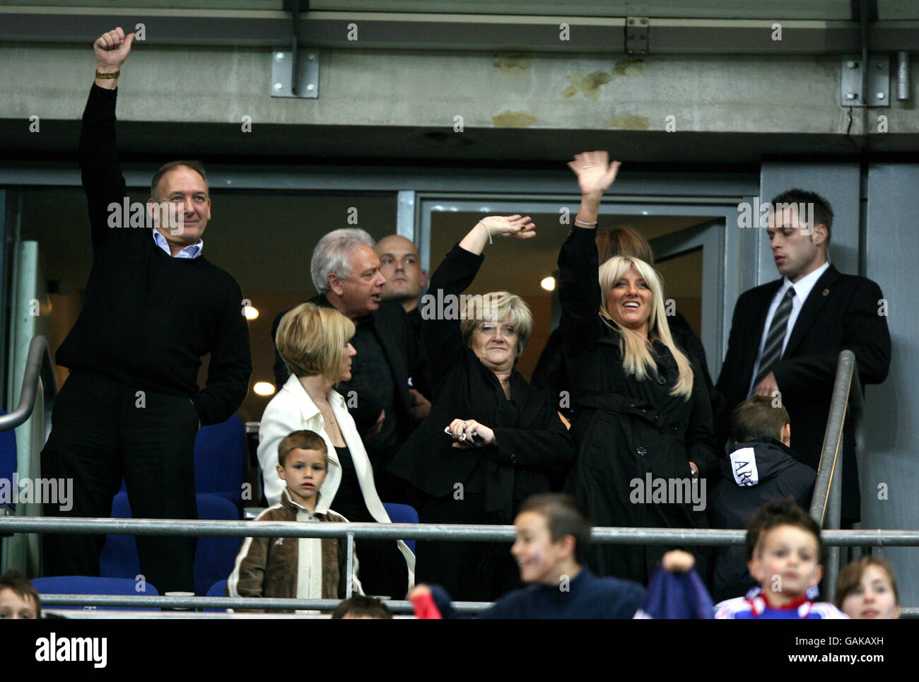 David Beckham's family including his father Ted, mother Sandra, sister ...