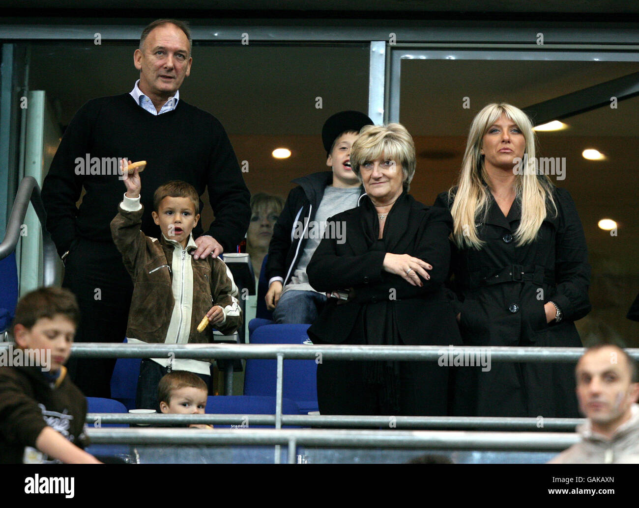 David Beckham's family including his father Ted, mother Sandra, sister ...