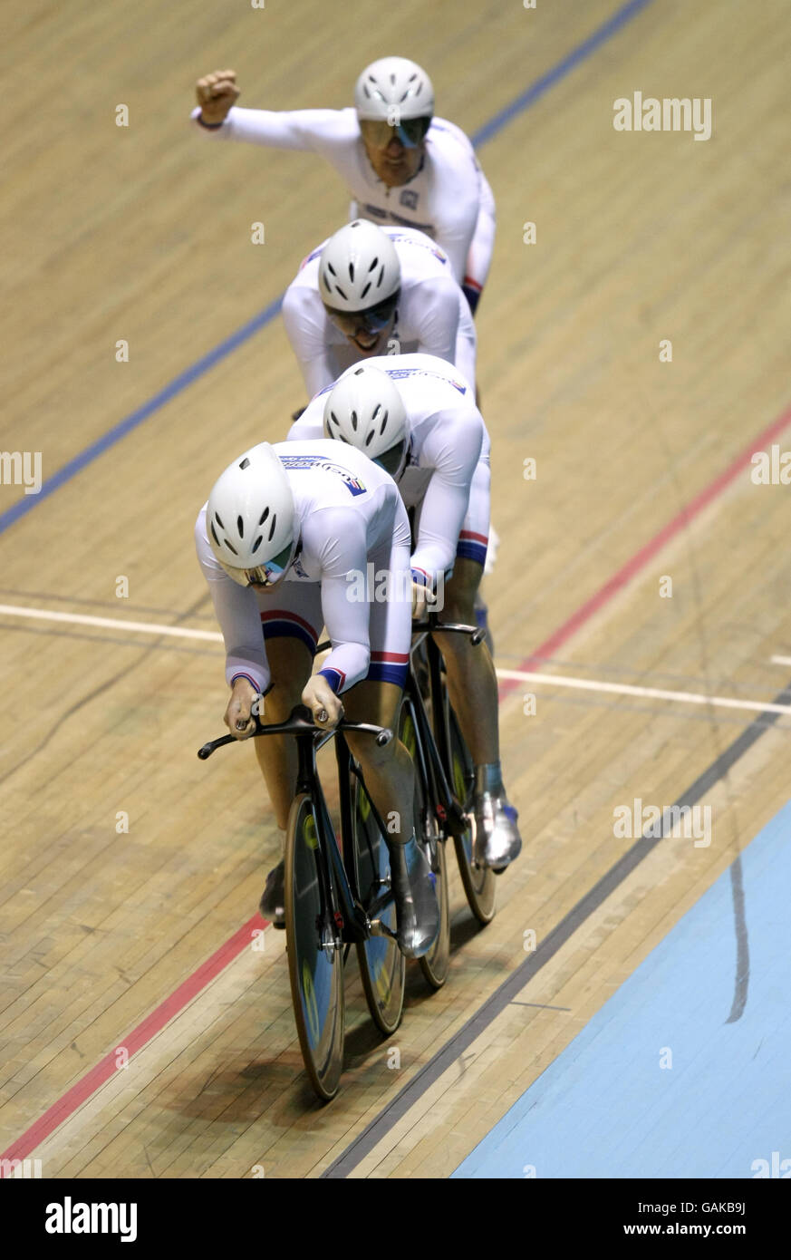 Great Britain's Edward Clancy, Geraint Thomas, Paul Manning and Bradley ...