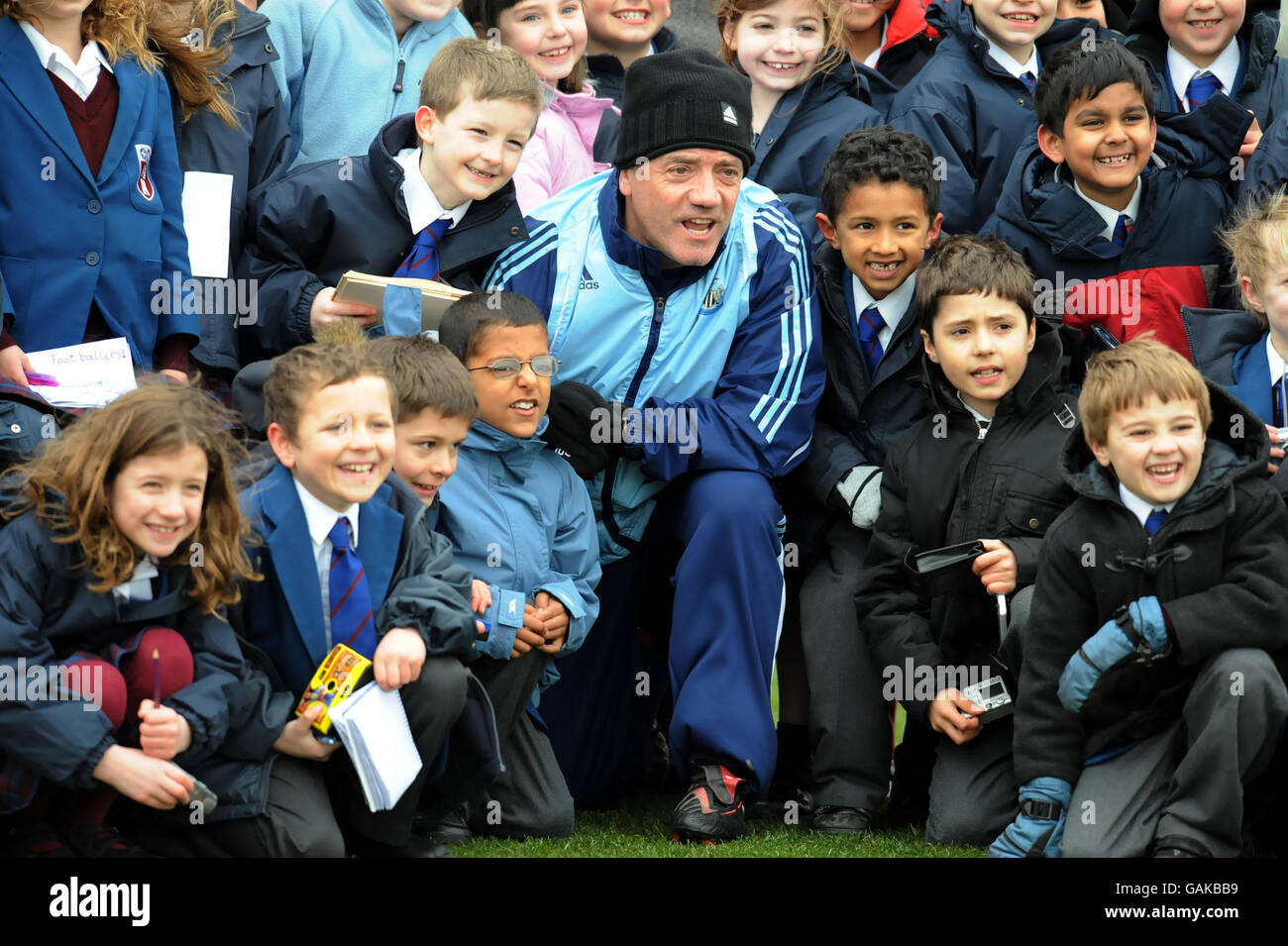 Newcastle United manager Kevin Keegan poses for a photograph with ...