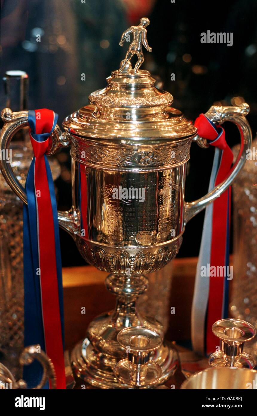 SOCCER TROPHY TROPHIES Stock Photo - Alamy