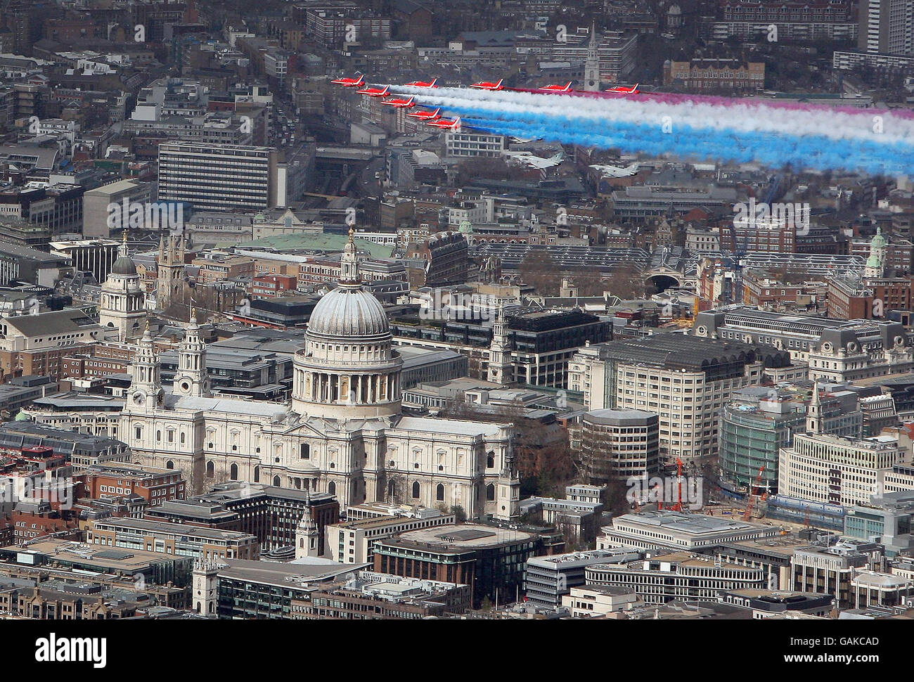 RAF 90th anniversary flypast Stock Photo - Alamy