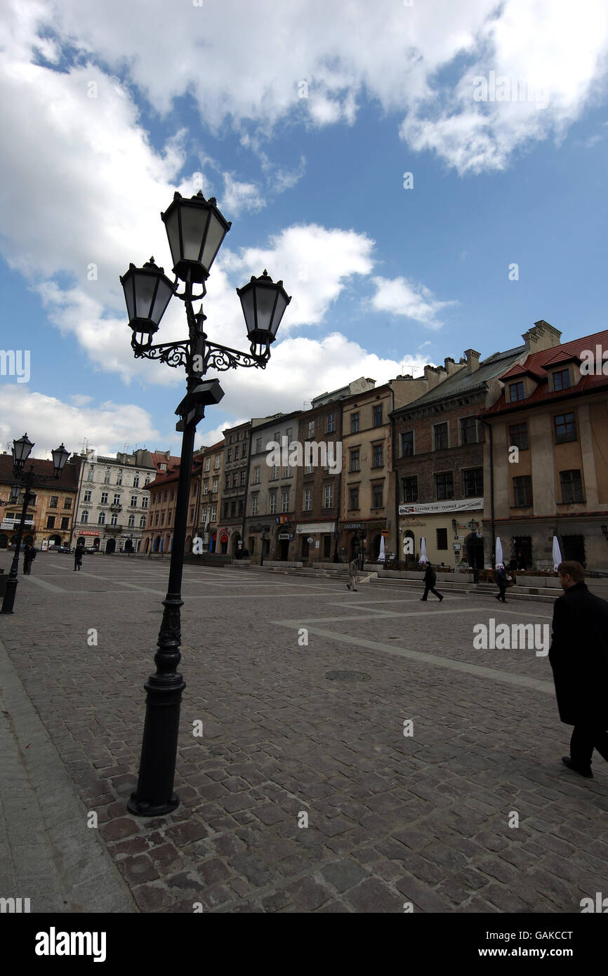 General view of a street in Krakow City Centre, Poland Stock Photo - Alamy