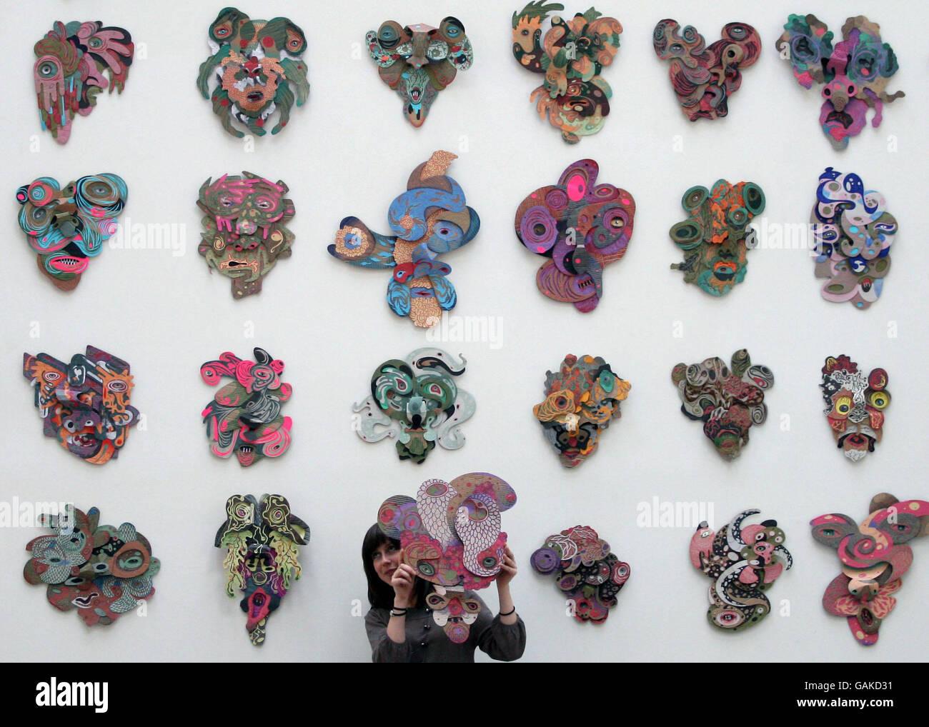 Elephant Man mask exhibition Stock Photo - Alamy