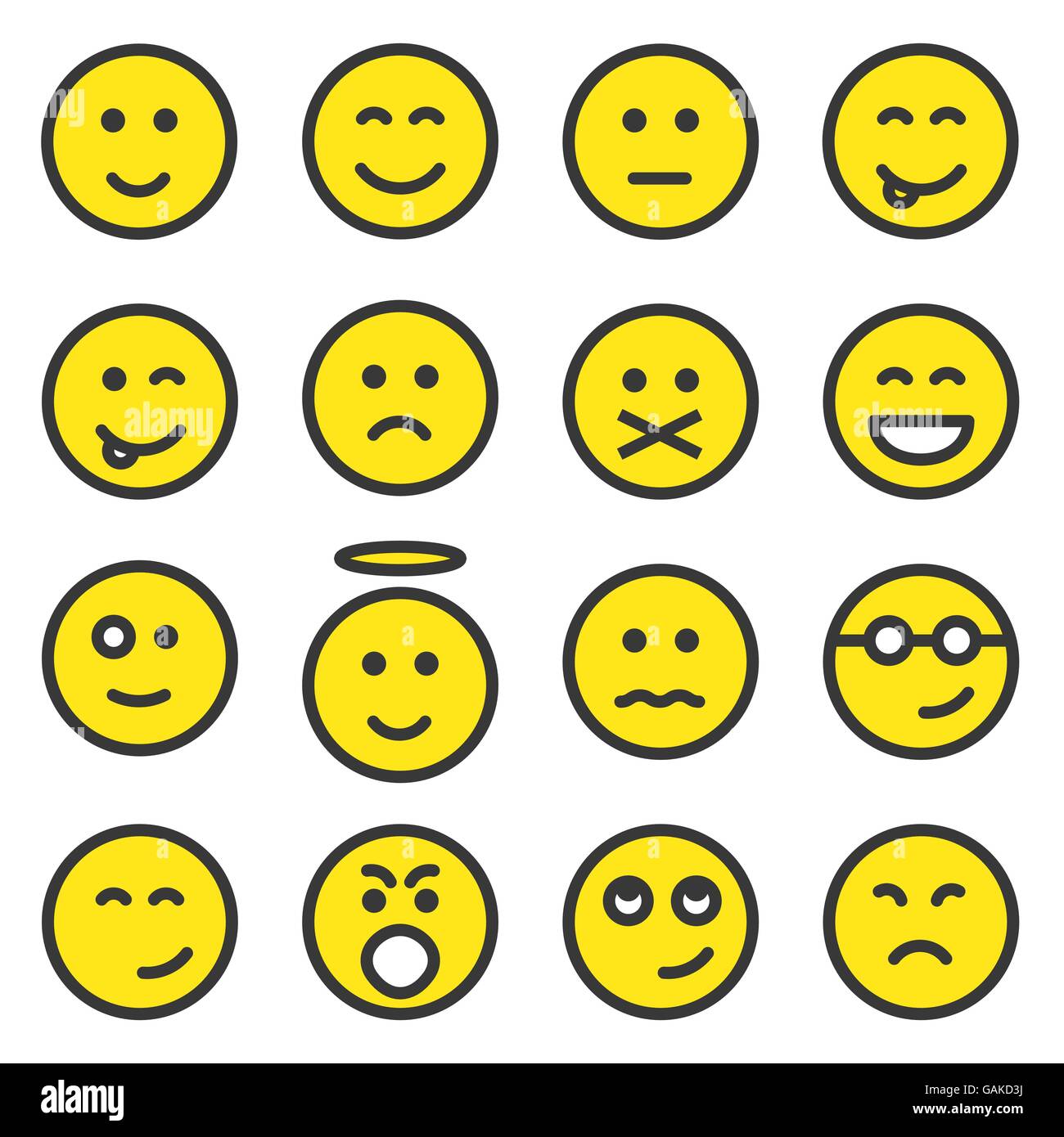 Faces outline Stock Vector Images - Alamy