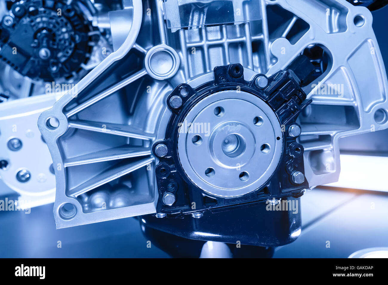 car engine section Stock Photo - Alamy