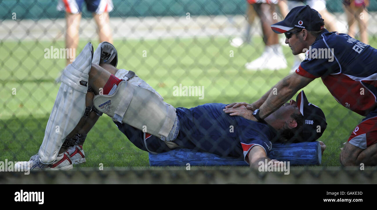 Cricket - England Practice - Seddon Park. England captain Michael ...