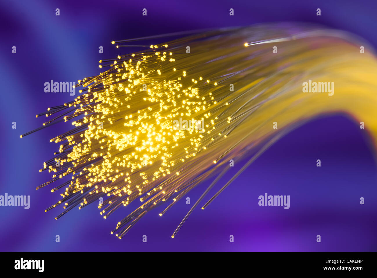 optical fibres dinamic flying from deep on technology background Stock ...