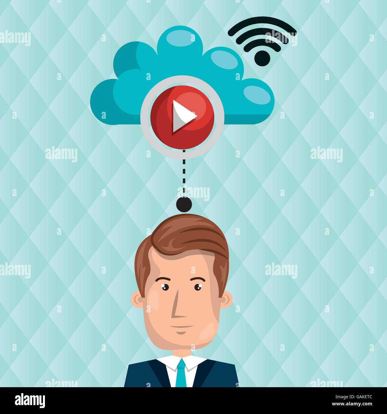 Person watching waves Stock Vector Images - Alamy