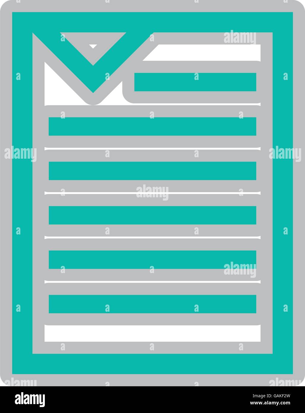 text document isolated icon design Stock Vector Image & Art - Alamy