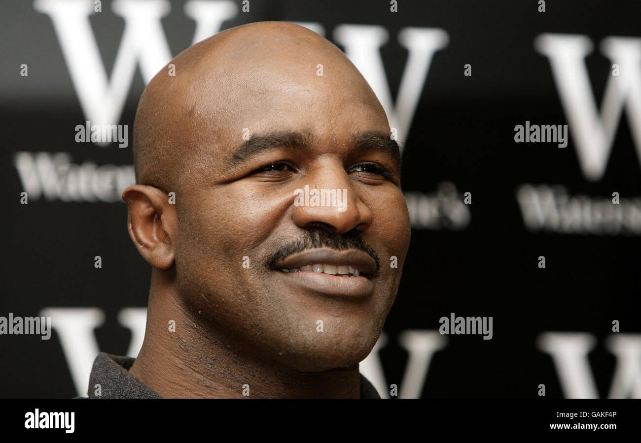 Former world boxing champion Evander Holyfield at the signing for his ...