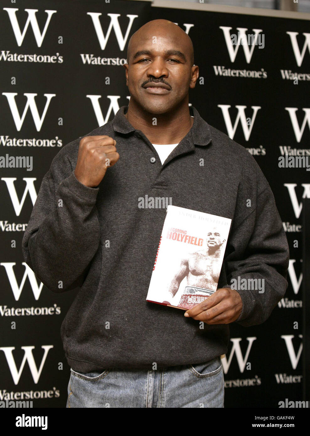Former world boxing champion Evander Holyfield at the signing for his ...