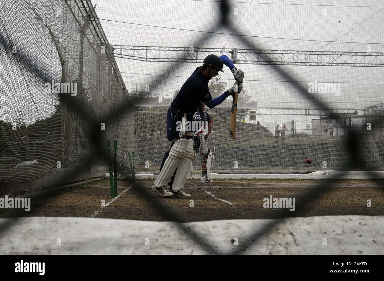 Cricket england training seddon park hi-res stock photography and ...
