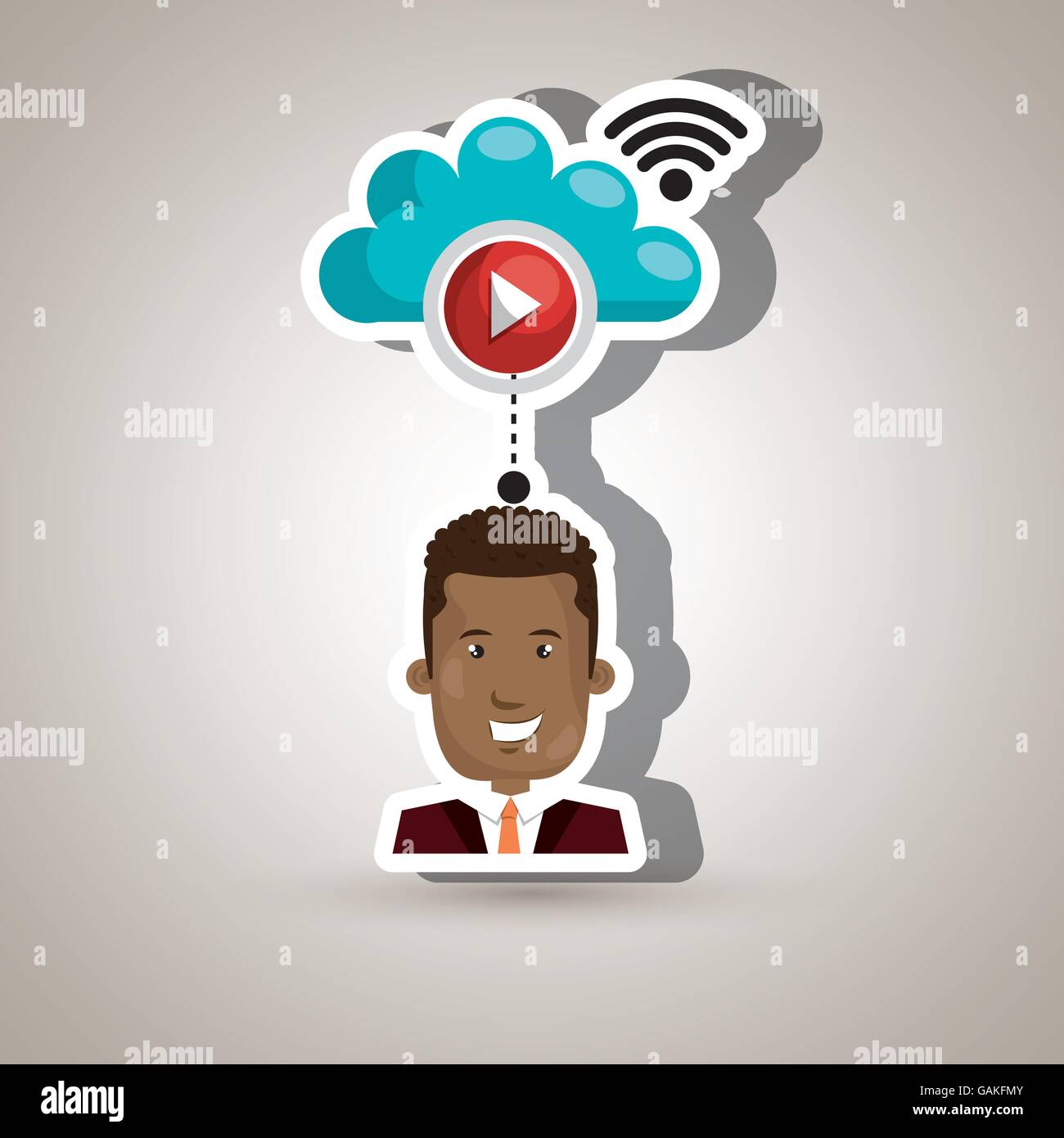 Person watching waves Stock Vector Images - Alamy