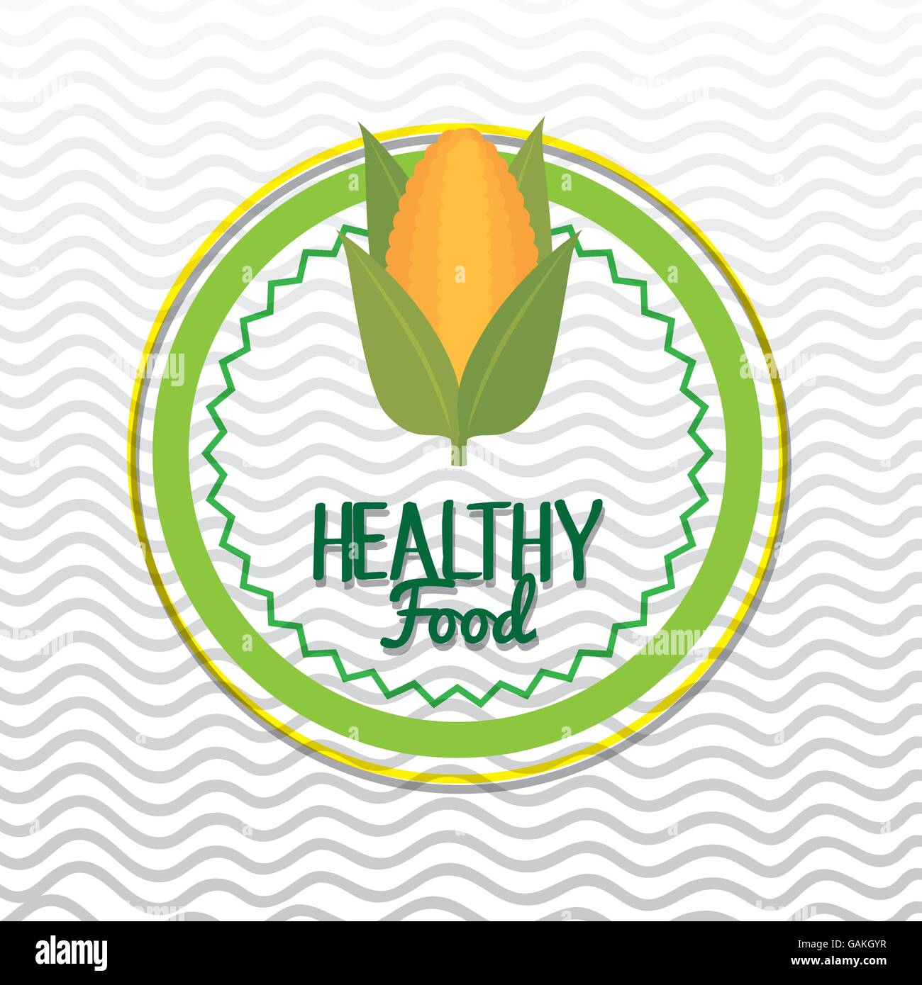 healthy food seal isolated icon design Stock Vector Image & Art - Alamy