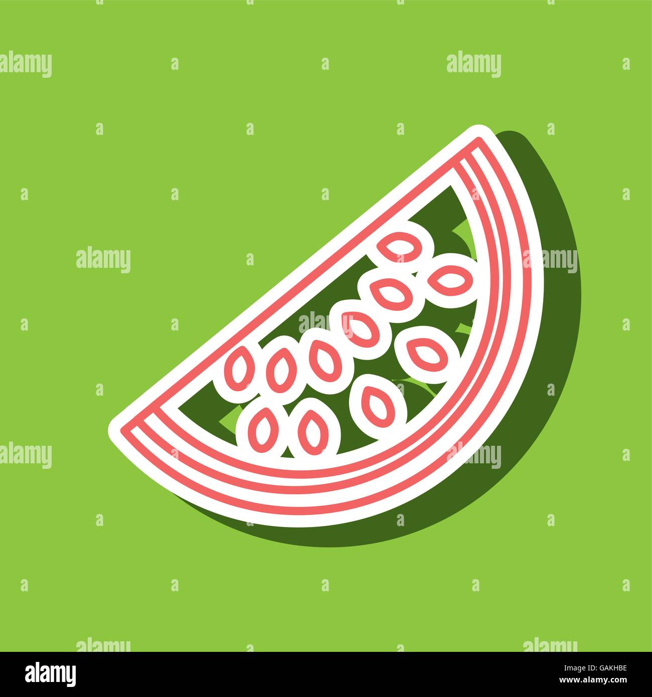 watermelon drawing isolated icon design Stock Vector Image & Art - Alamy