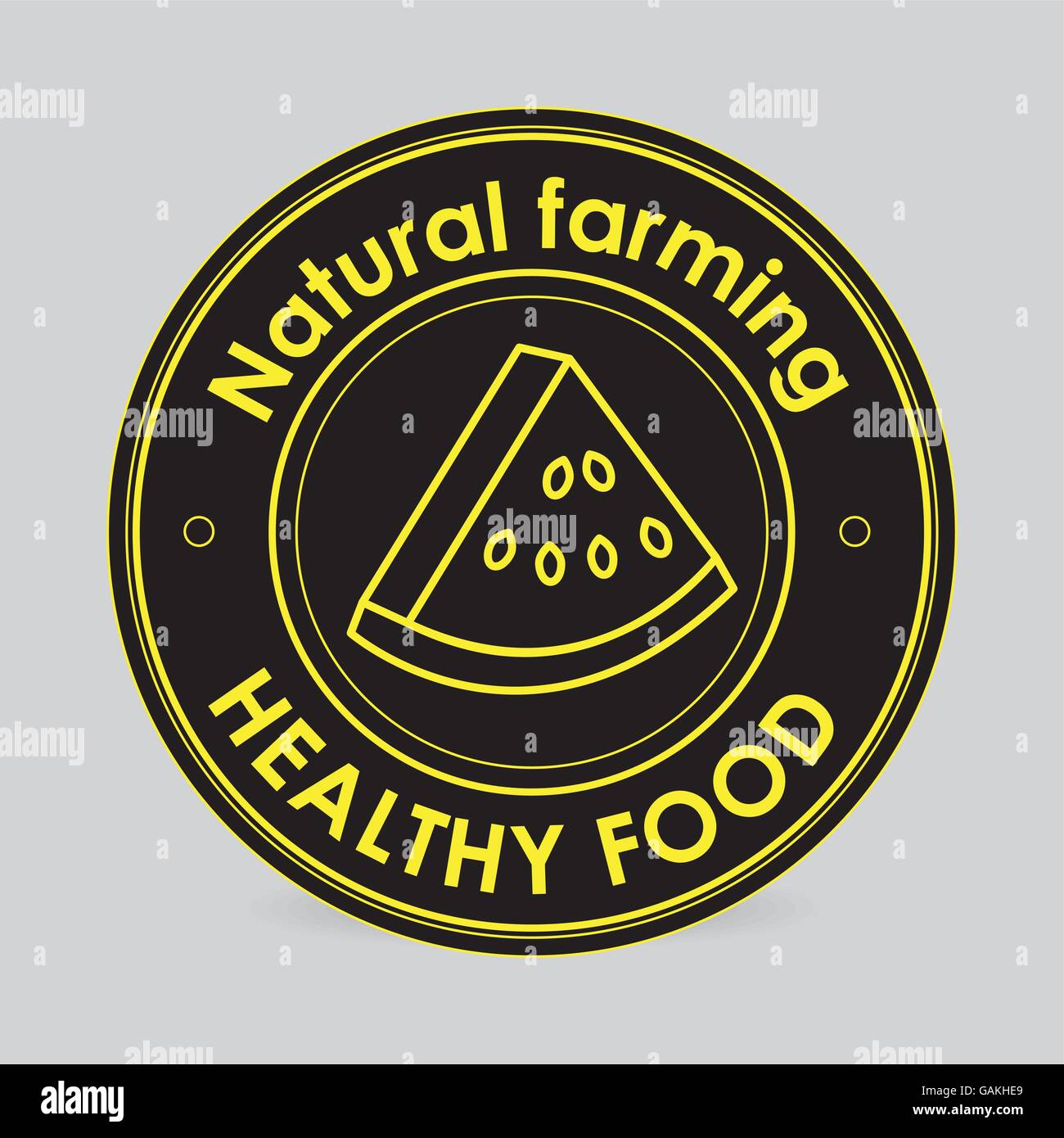 healthy food seal isolated icon design Stock Vector Image & Art - Alamy