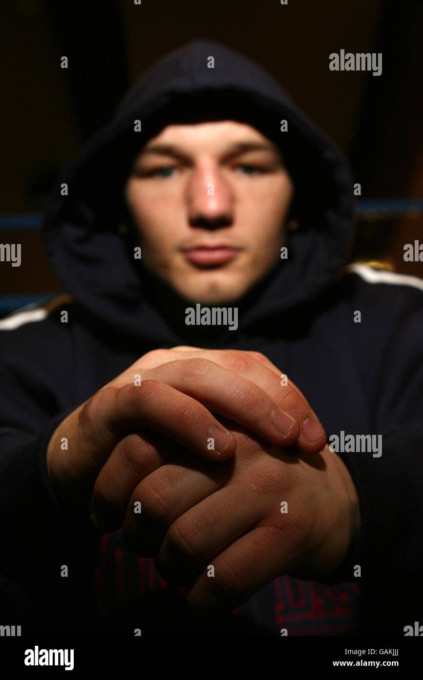 WBA light-welterweight champion Gavin Rees during a photocall at Enzo ...