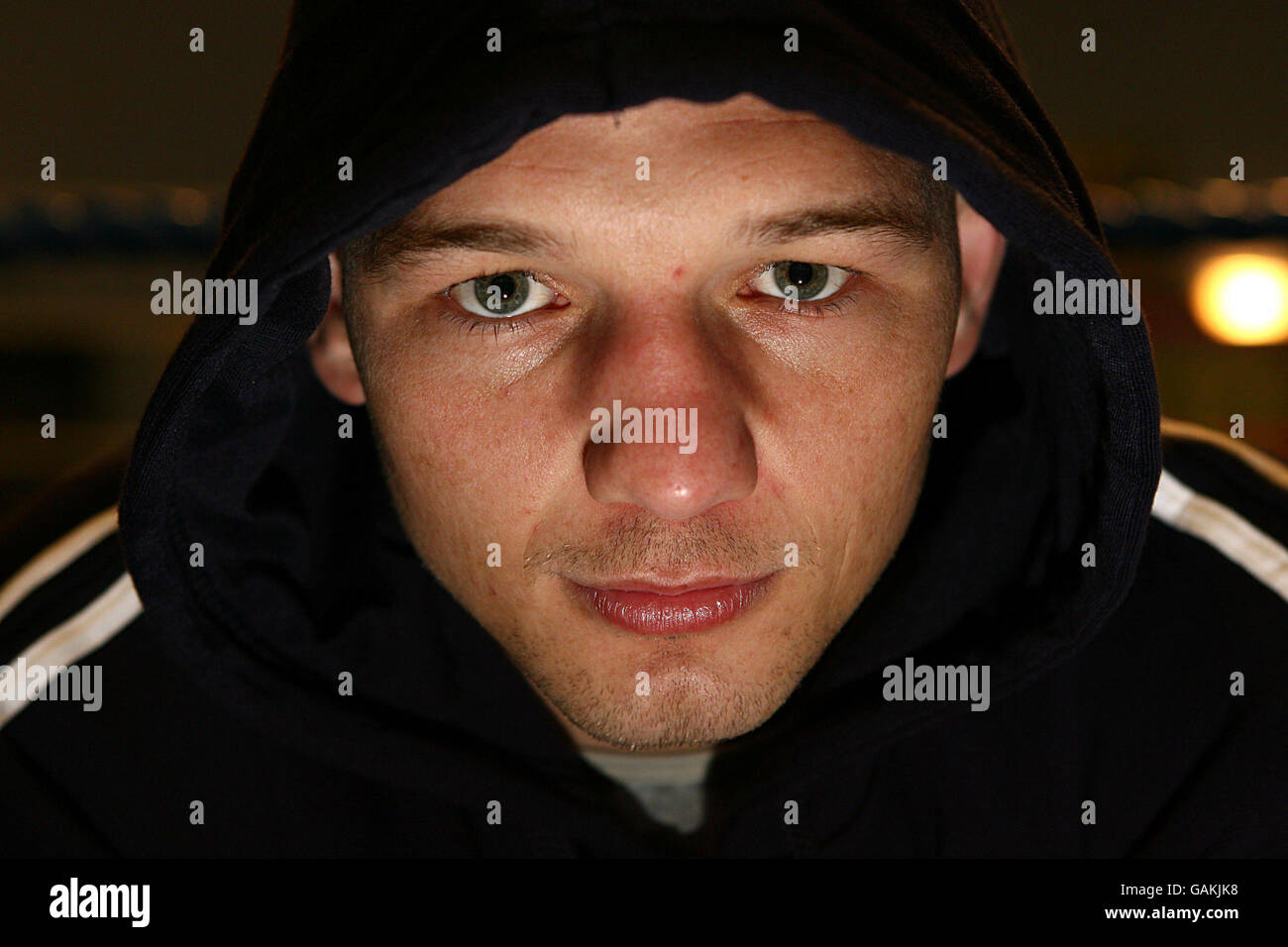 WBA light-welterweight champion Gavin Rees during a media work out at ...