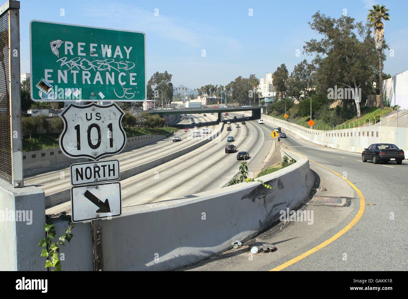 Los angeles freeway signs hi-res stock photography and images - Alamy