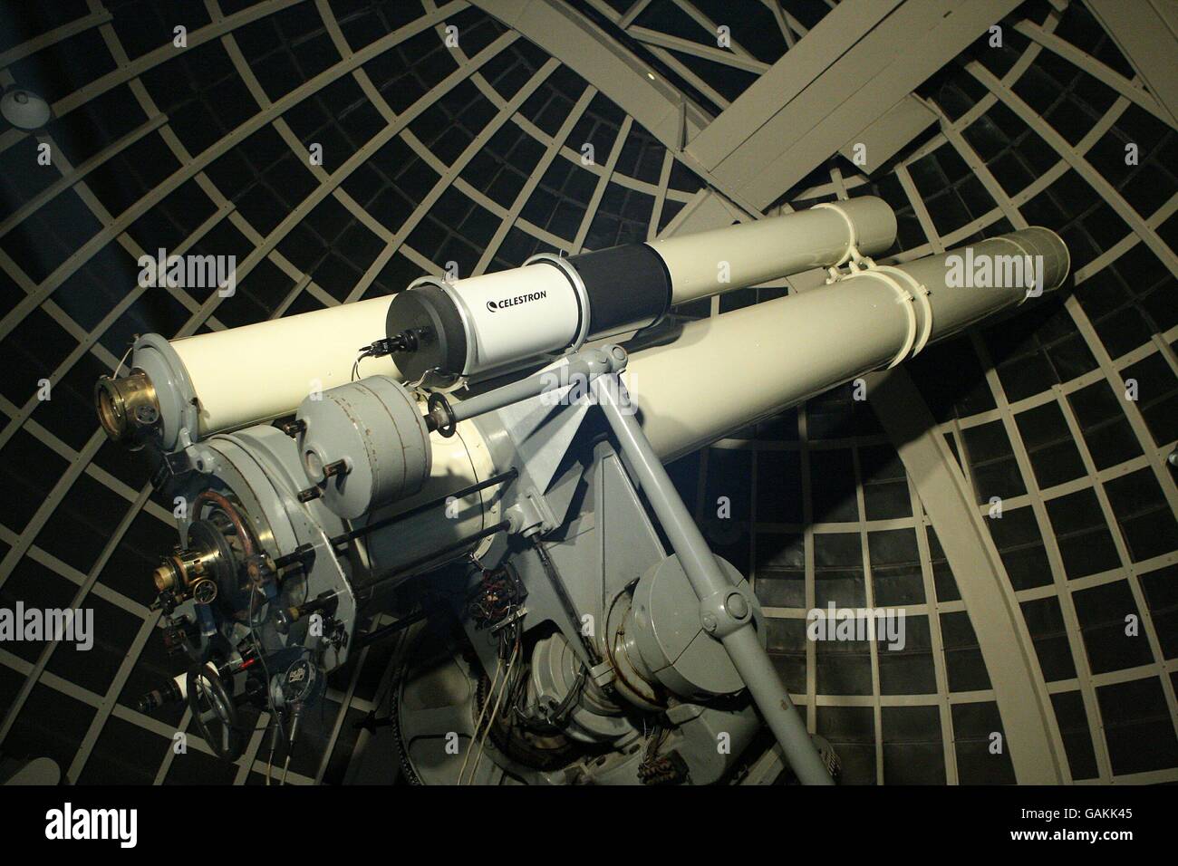 General view of the Zeiss 12 Inch Refracting Telescope at the Griffith ...