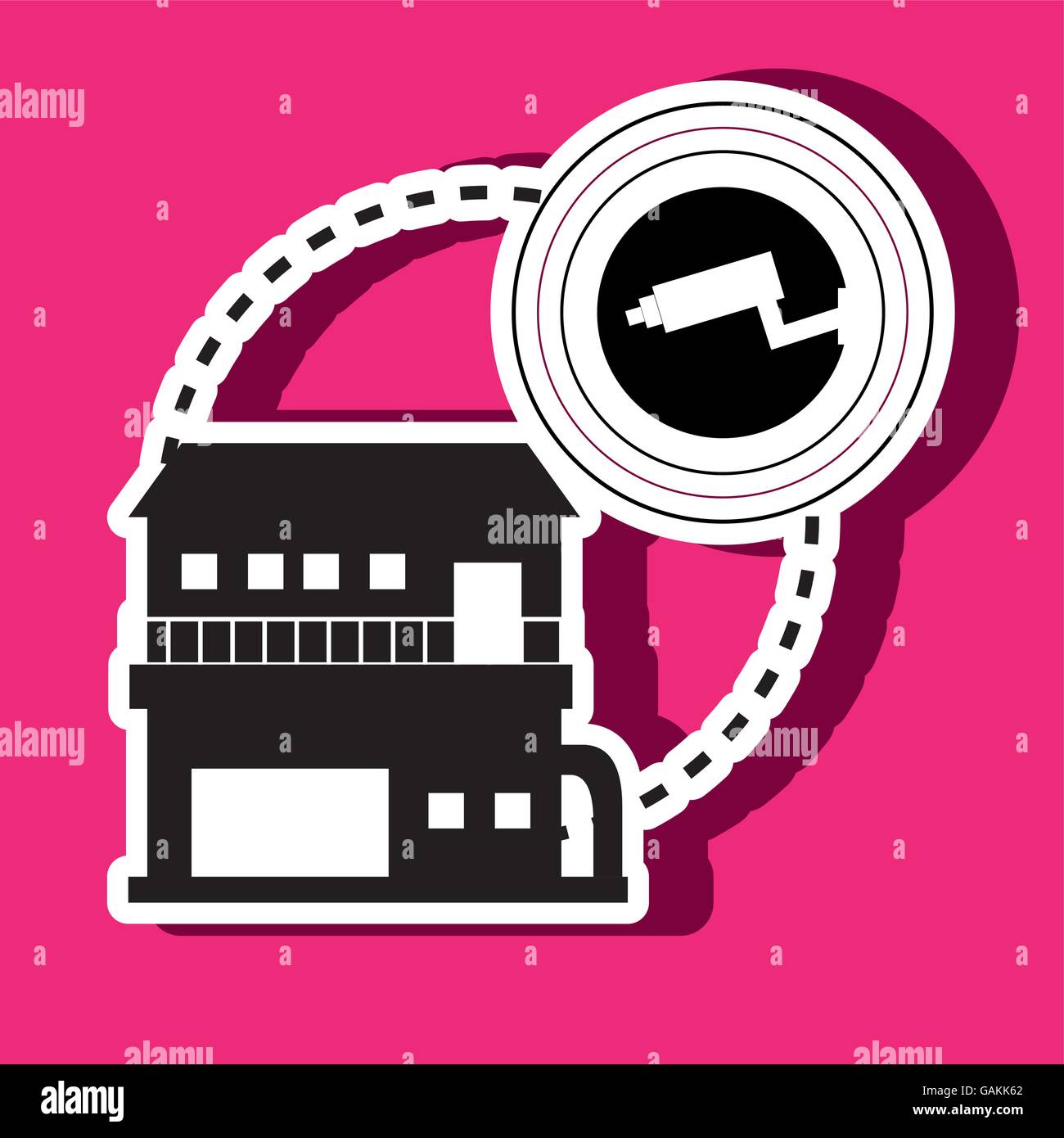 Smart home camera cctv isolated Stock Vector Images - Alamy