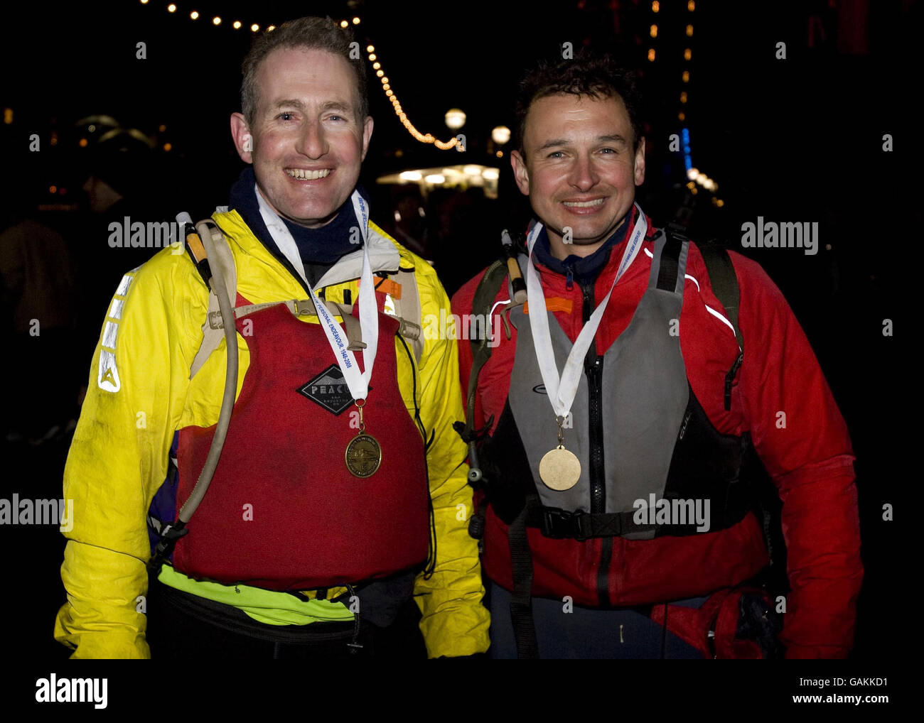 Iraq blast army officer completes canoe race Stock Photo - Alamy