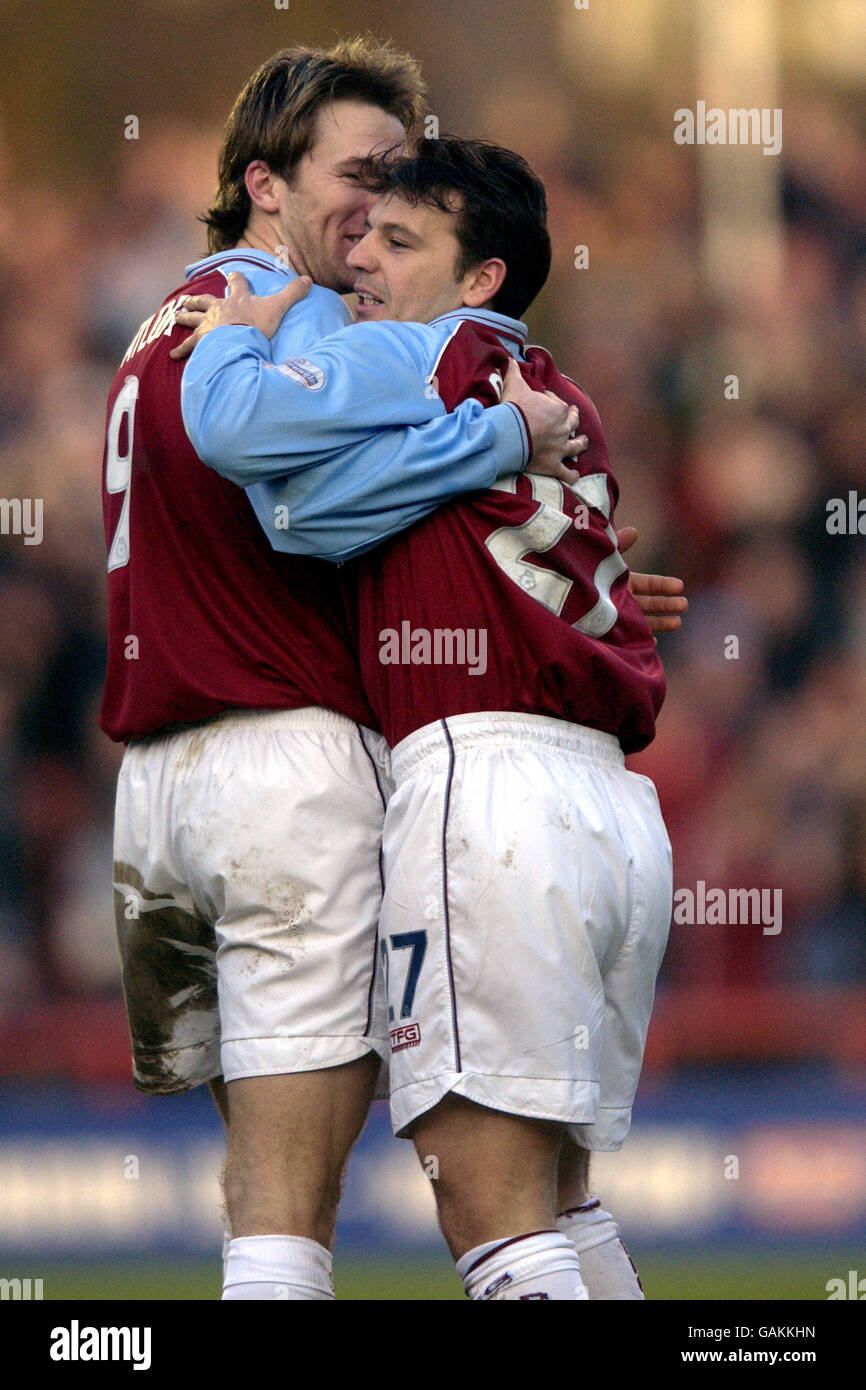 Burnleys robbie blake celebrates scoring opening goal against brentford ...