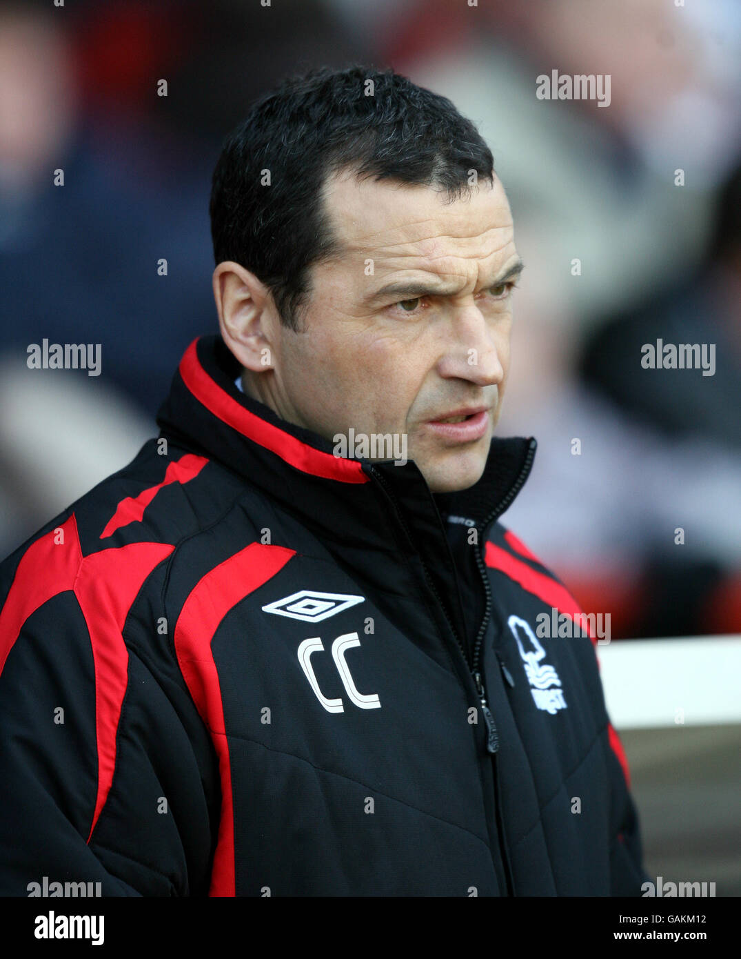 Nottingham forests manager colin calderwood hi-res stock photography ...