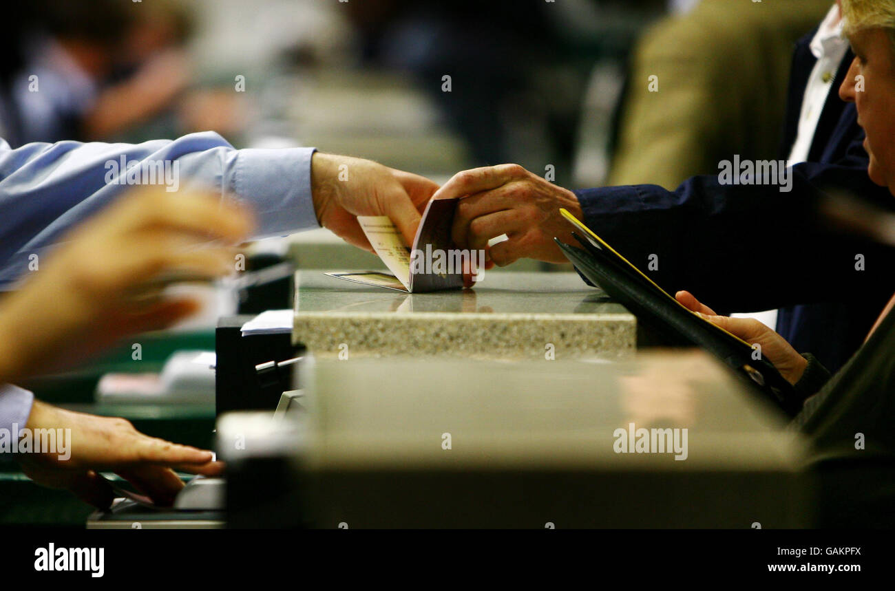 Passports are checked at passport control during the official launch of ...