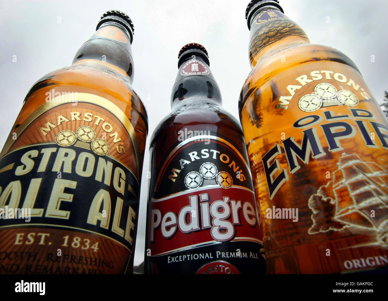 Marston's products at their brewery in Wolverhampton Stock Photo - Alamy