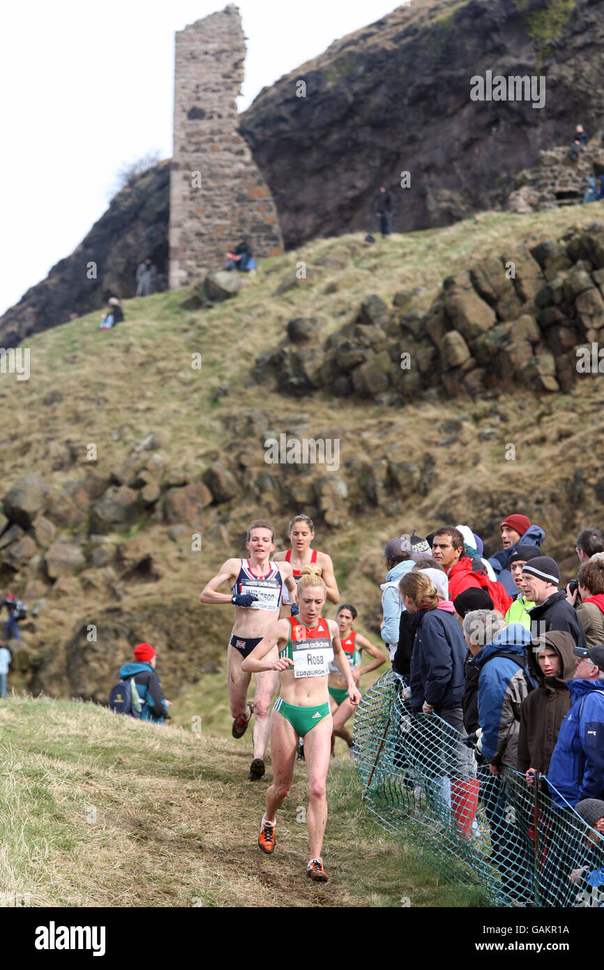 Competitors in action during the IAAF World Cross Country Championships ...