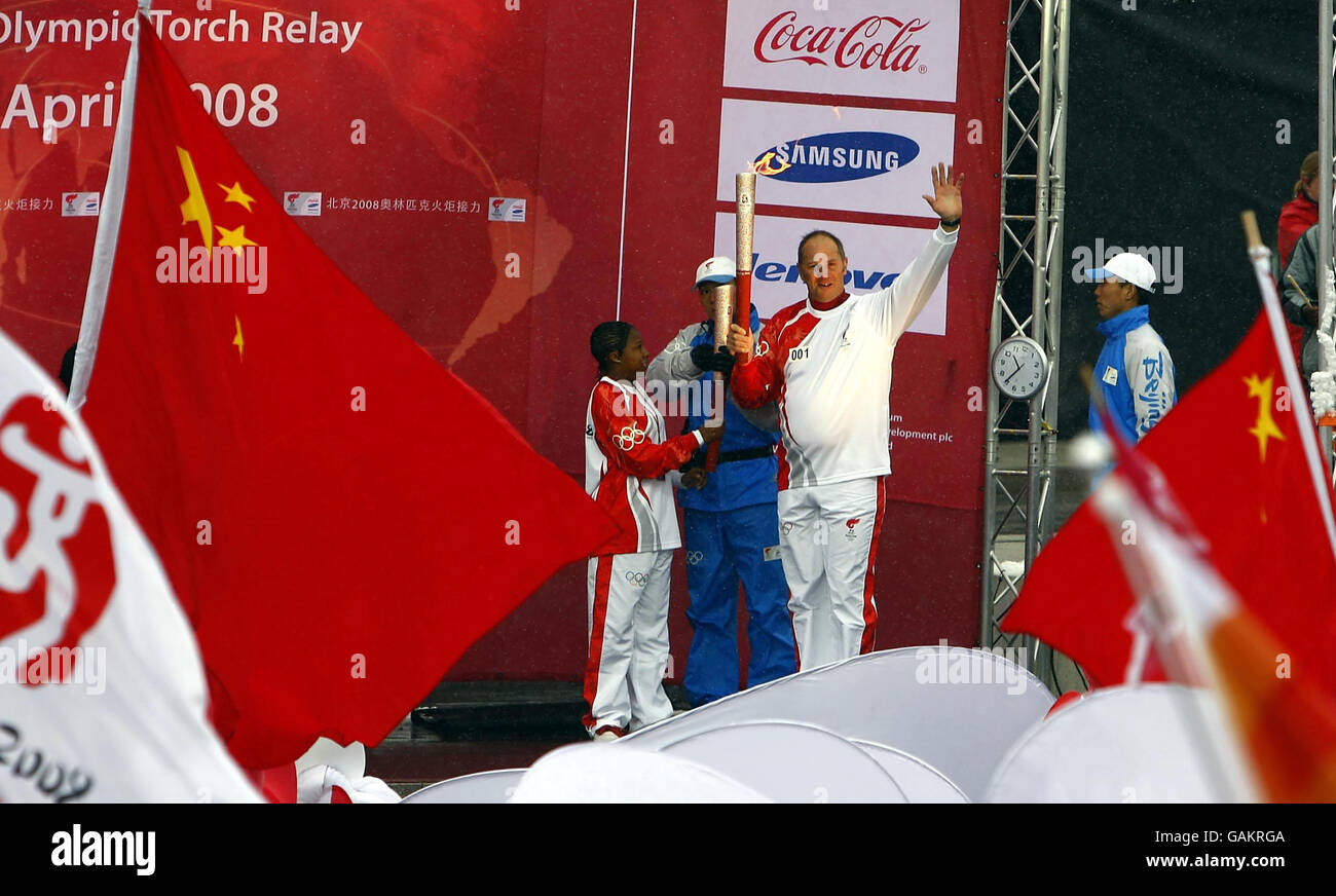 Beijing Olympics Torch Relay - London Stock Photo - Alamy