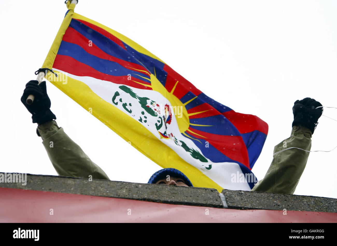 Beijing Olympics Torch Relay - London Stock Photo - Alamy