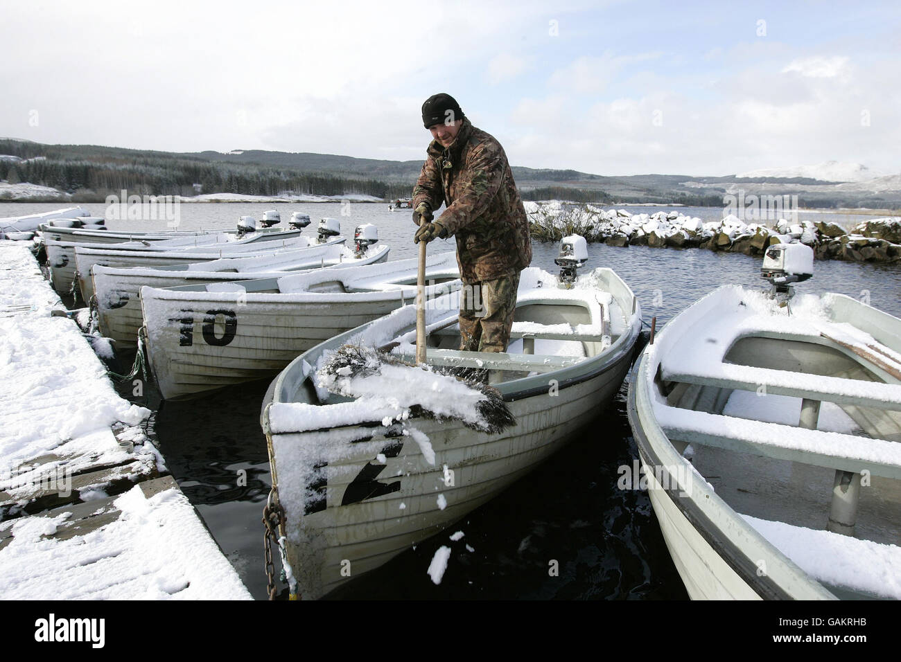 Snow hits the UK Stock Photo - Alamy