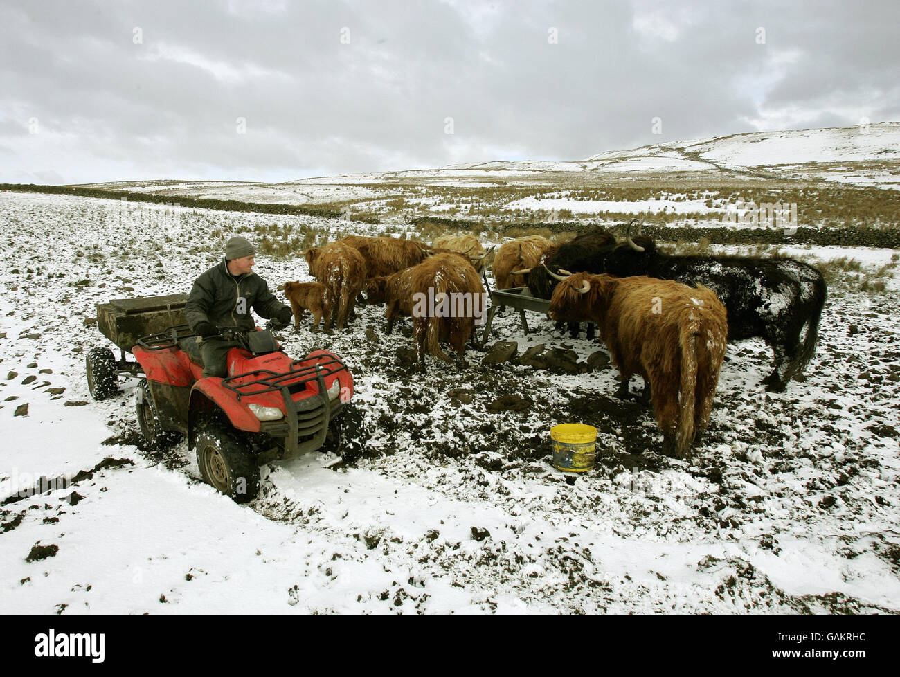 Snow hits the UK Stock Photo - Alamy