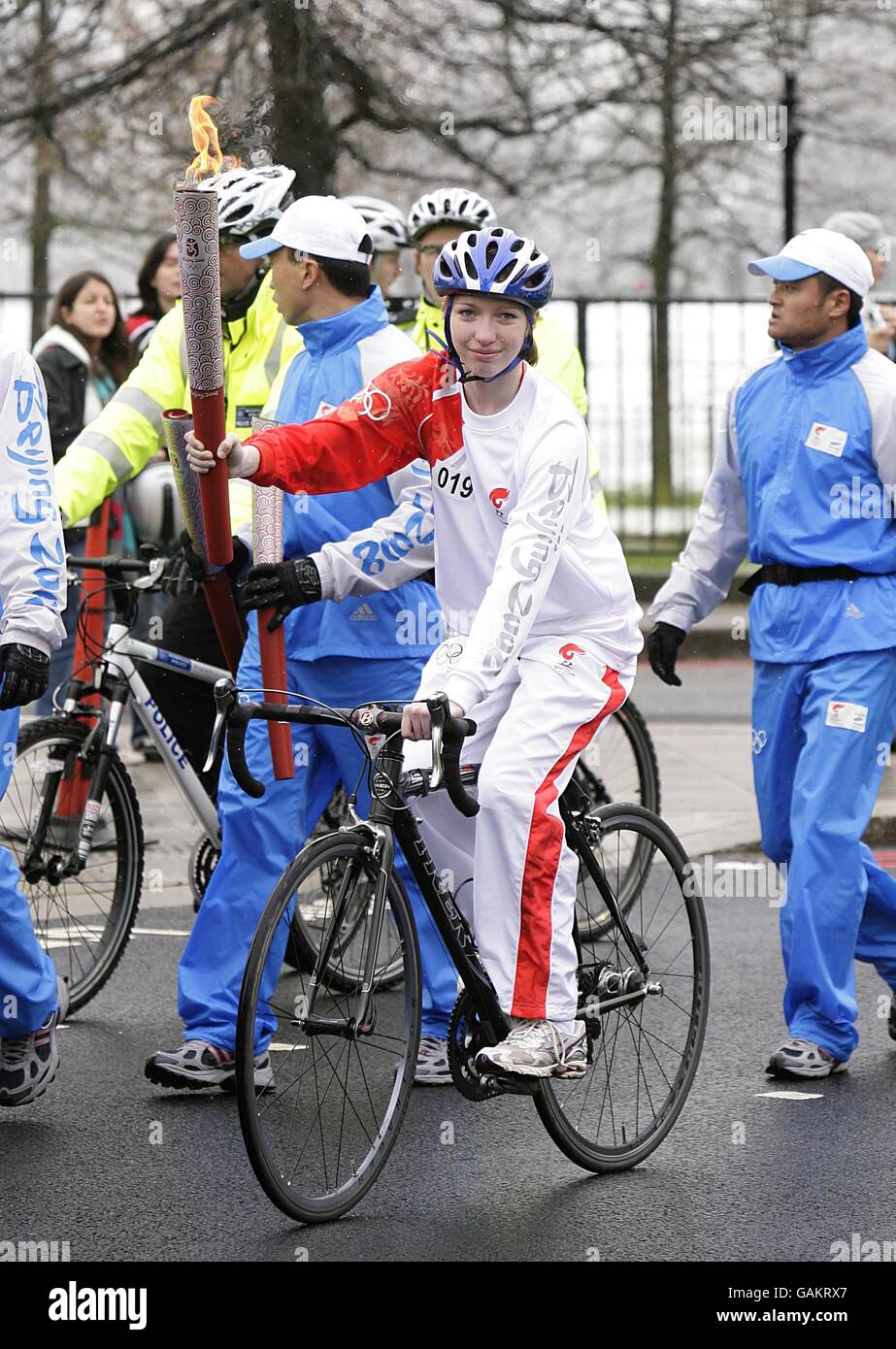 Beijing Olympics Torch Relay - London Stock Photo - Alamy