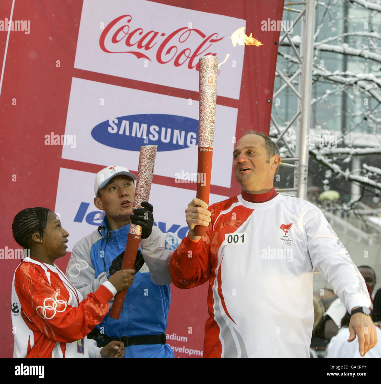 Beijing Olympics Torch Relay - London Stock Photo - Alamy