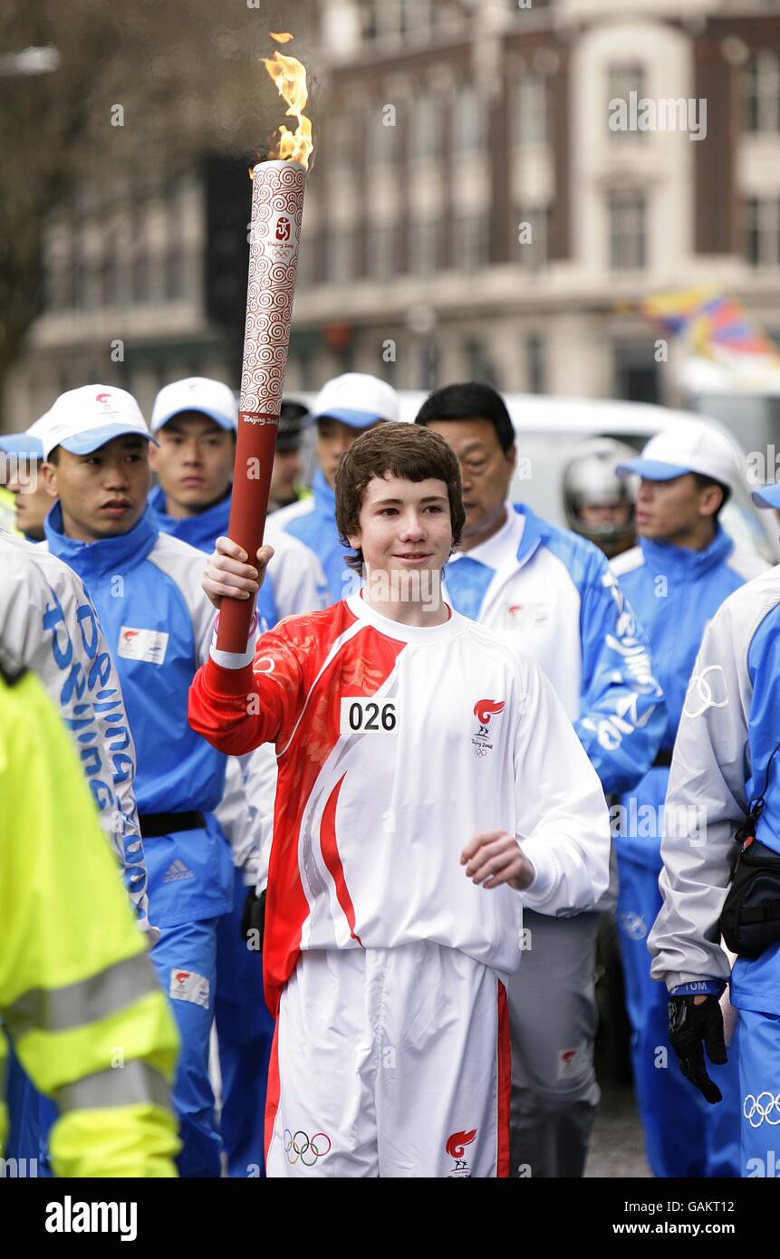 The torch leaves the British Museum heading towards Bloomsbury Street ...