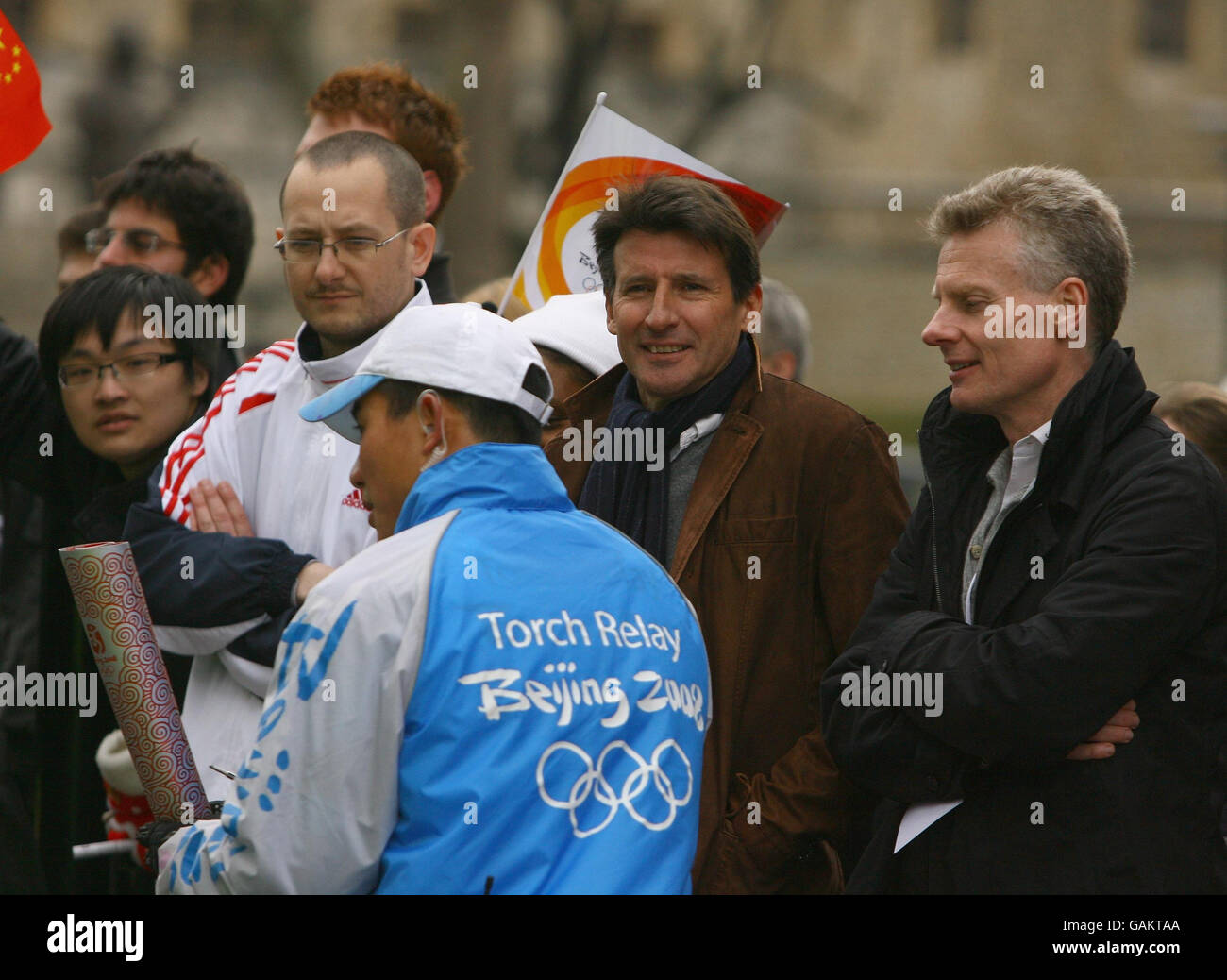 Seb coe olympic torch hi-res stock photography and images - Alamy