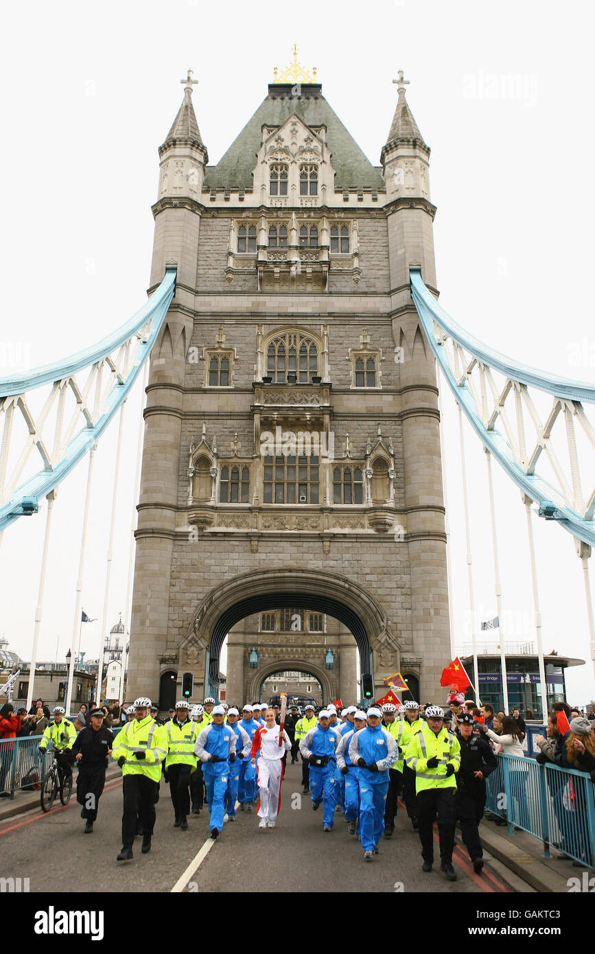 Beijing Olympics Torch Relay - London Stock Photo - Alamy