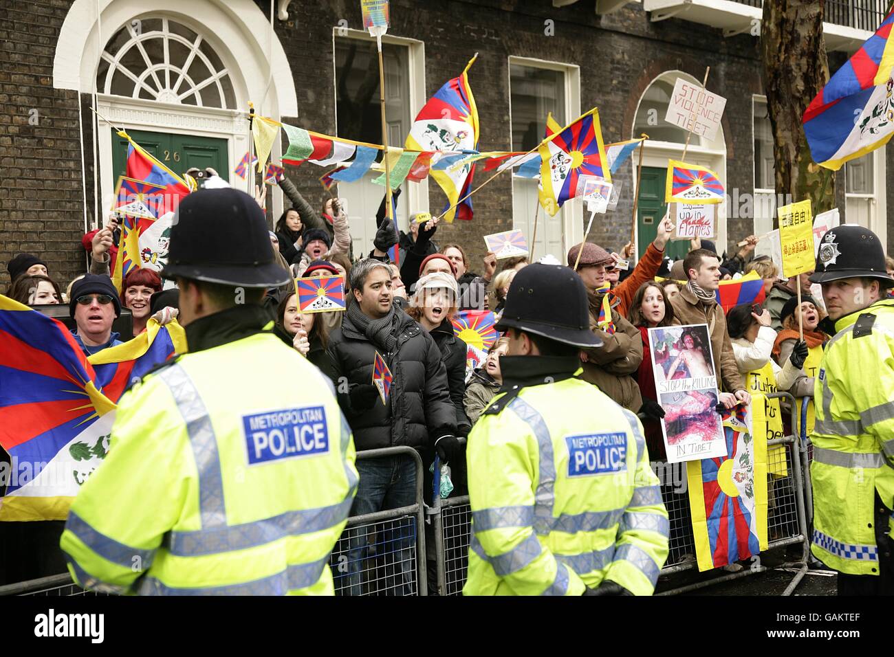 Beijing Olympics Torch Relay - London Stock Photo - Alamy