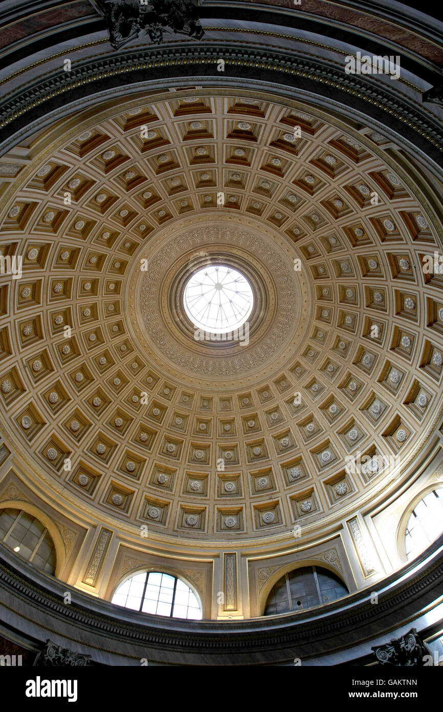 Travel - City Views - Rome. A general view of the domed ceiling of the ...