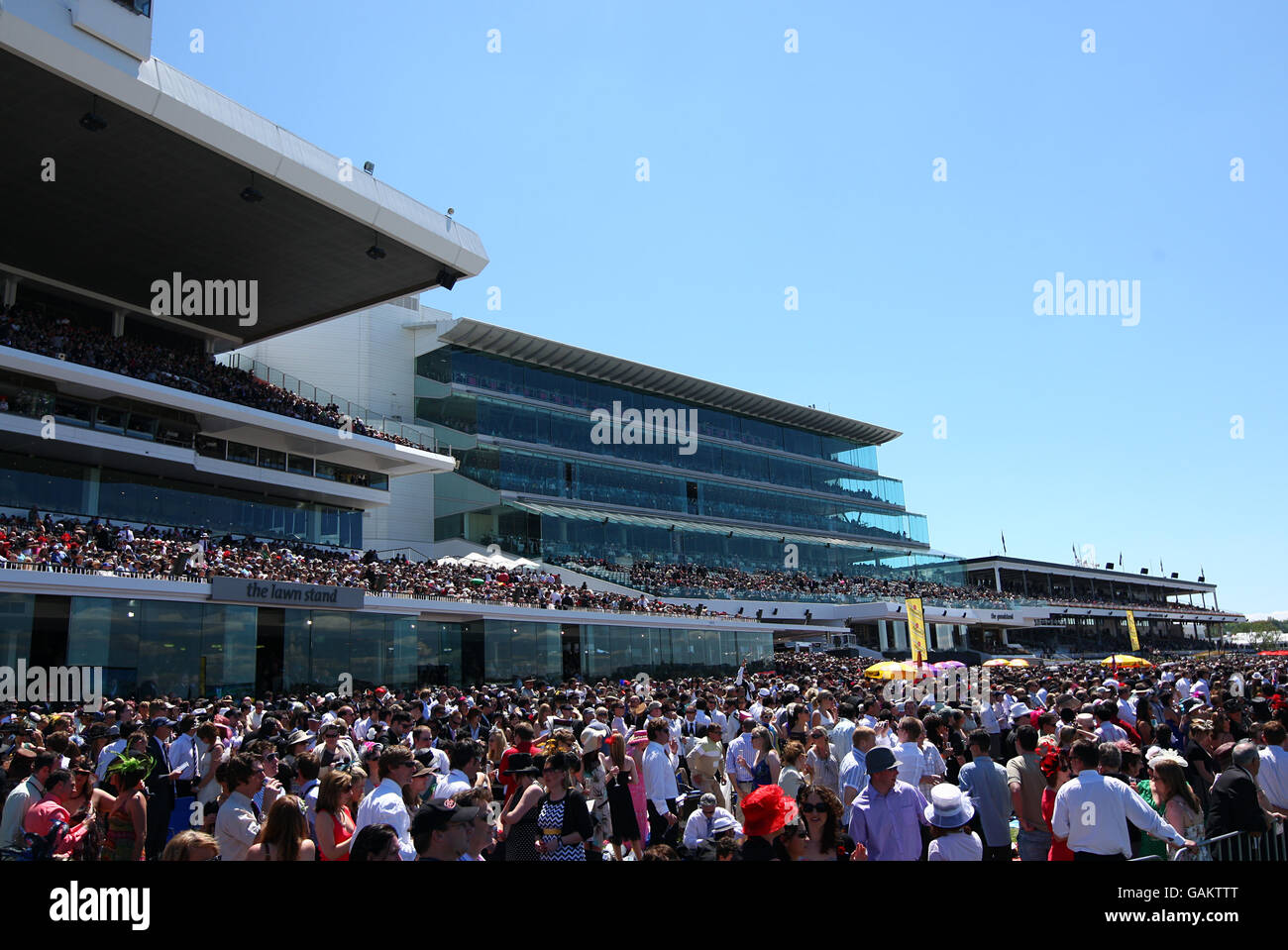 Melbourne cup flemington view hi-res stock photography and images - Alamy