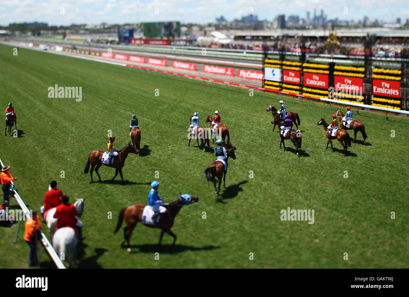Australia Melbourne Cup. General view of Flemington Racecourse during ...