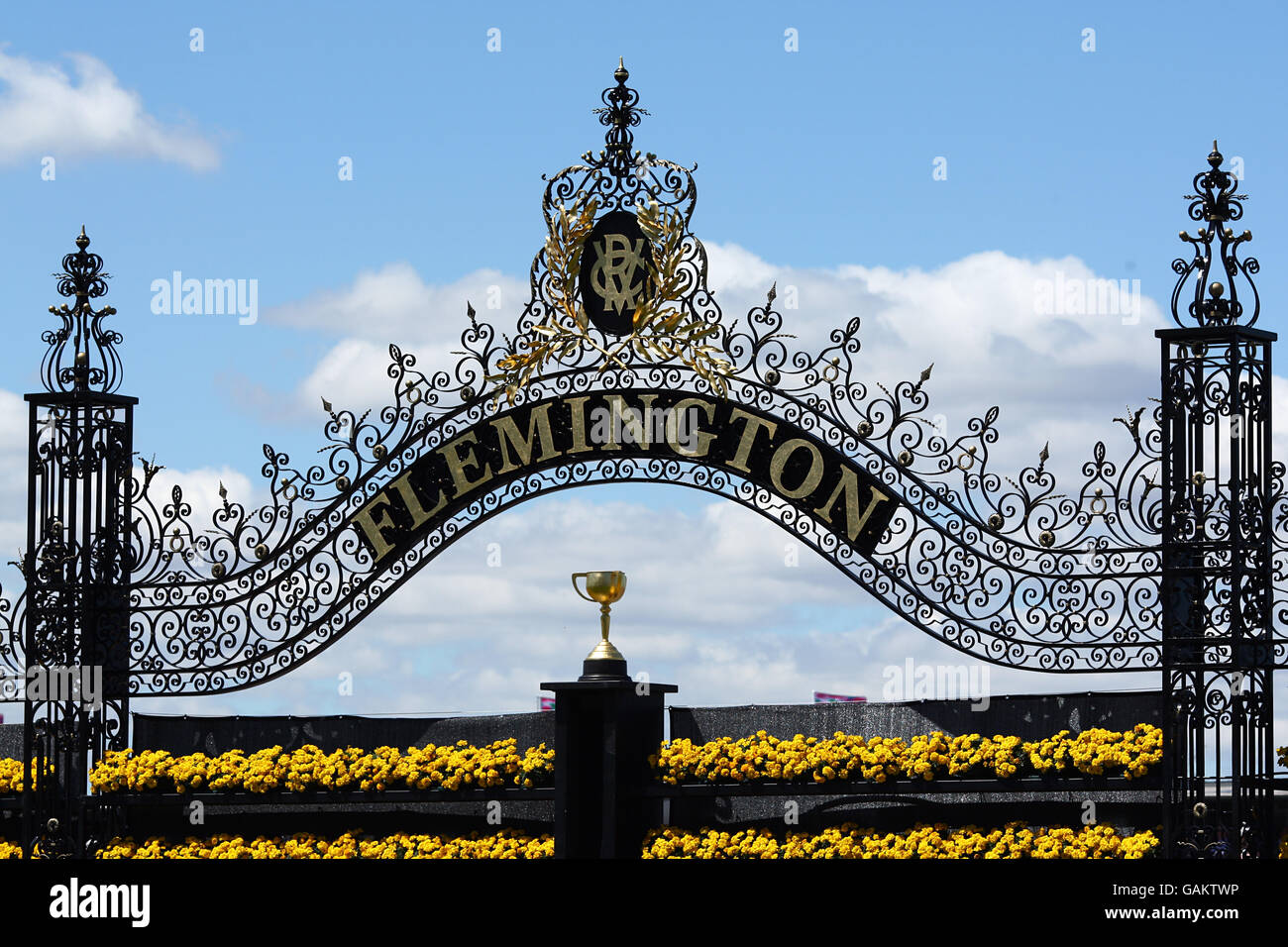 General view of Flemington Racecourse during the Melbourne Cup Carnival ...