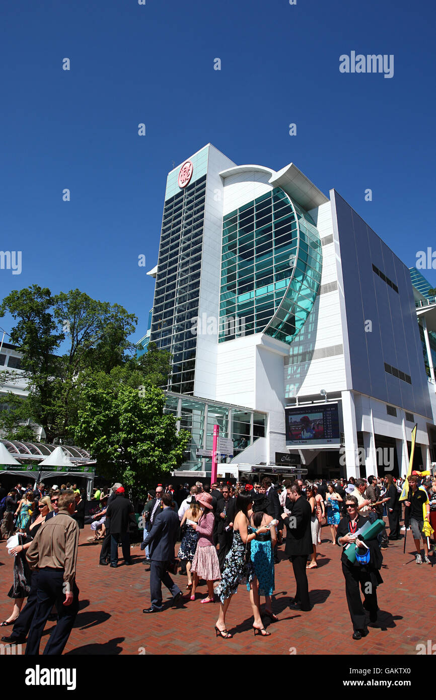 General view of Flemington Racecourse during the Melbourne Cup Carnival ...
