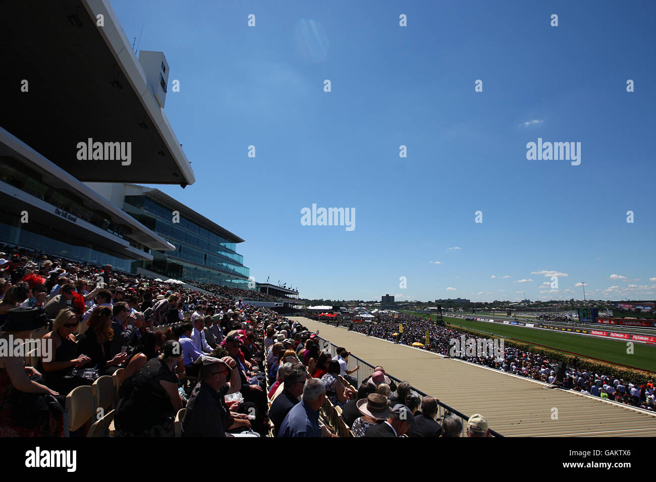 General view of Flemington Racecourse during the Melbourne Cup Carnival ...