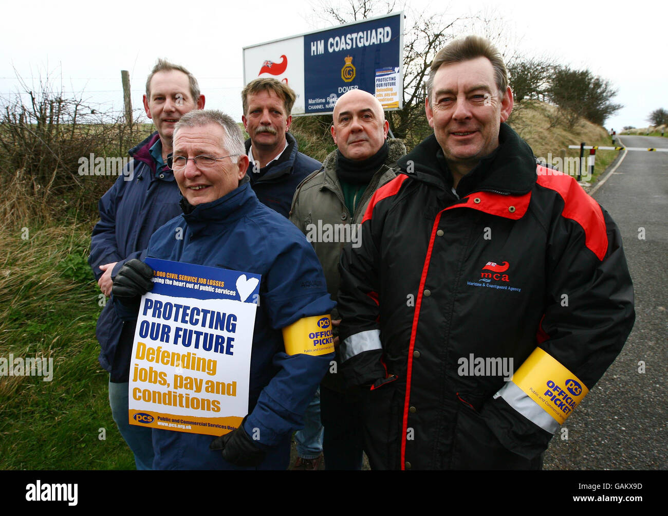 Coastguards from left: Gordon Wise, Trevor Dowle, John Brewin, Gary ...